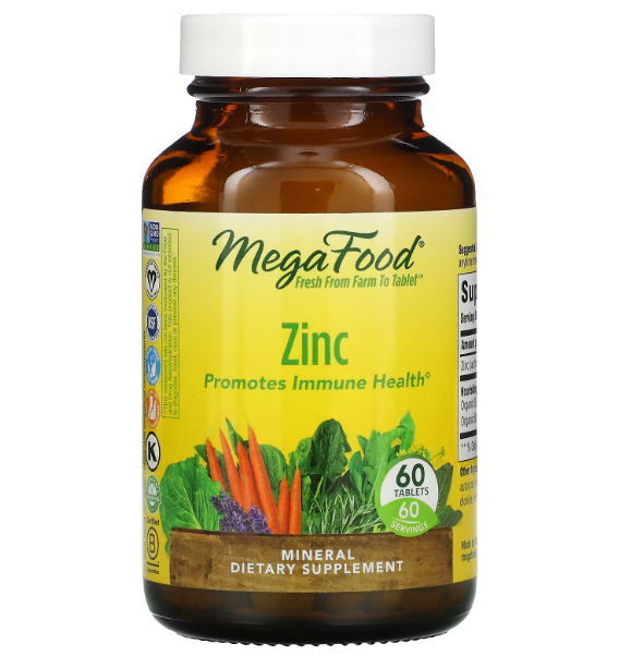 MegaFood Zinc Daily Foods 60 Tablets | Lynks Shop