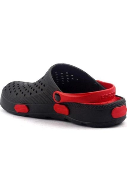 Unisex Black-red Eva Sole Sport Crocs Hospital And Work Slippers ...